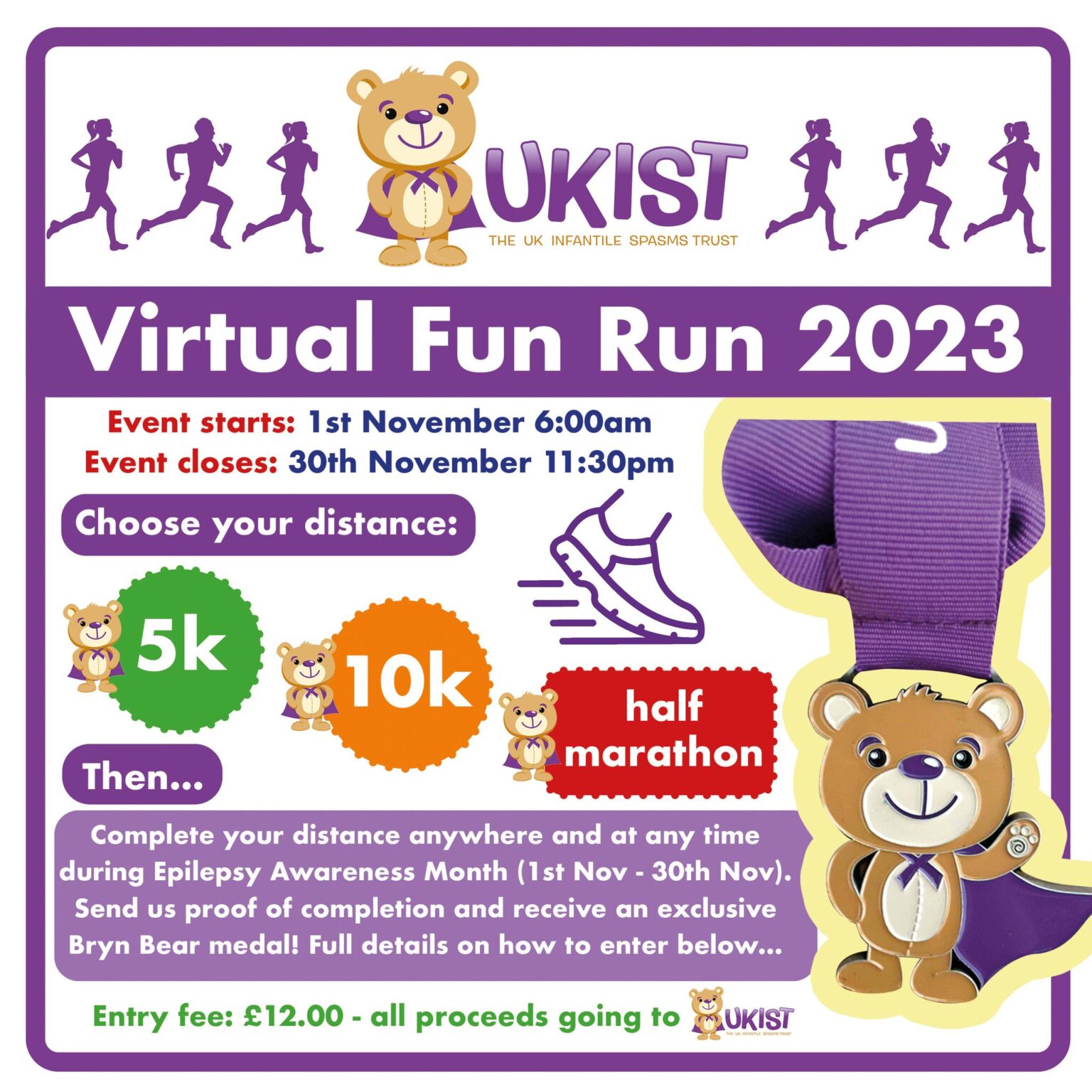 Epilepsy awareness month Fun run launches 1st November! | UKIST